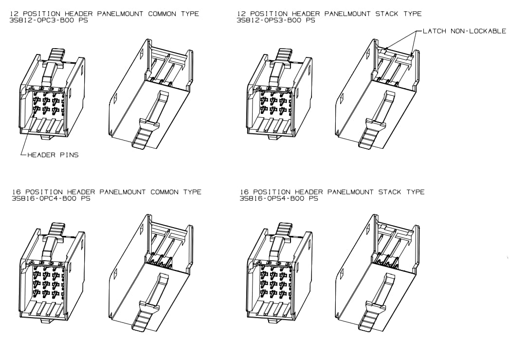 3S8x Mini Stack Junction Headers - 3M | Mouser